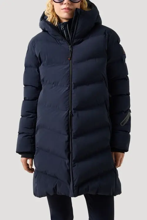 Bogner Tec-aen Quilted Coat - Navy