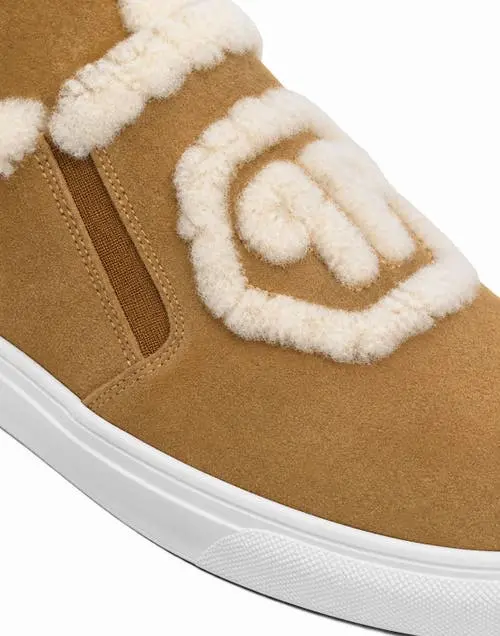 Philipp Plein Suede Low-top Boots Montone Hexagon