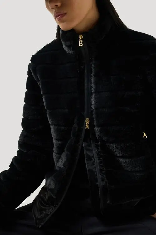 Bogner Valesca Faux Fur Jacket - Black