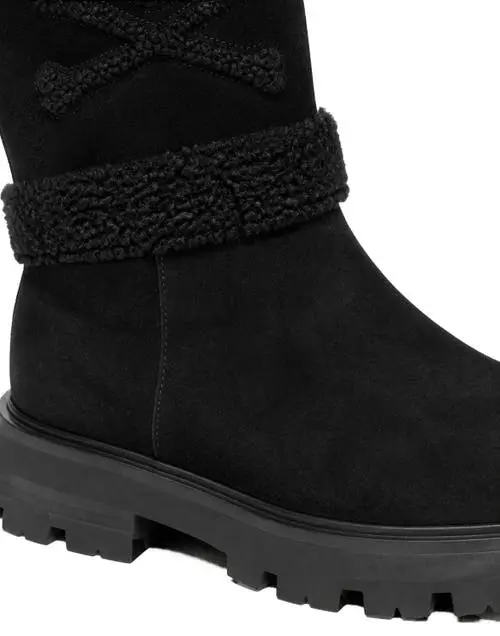 Philipp Plein Suede Boots Skull And Bones