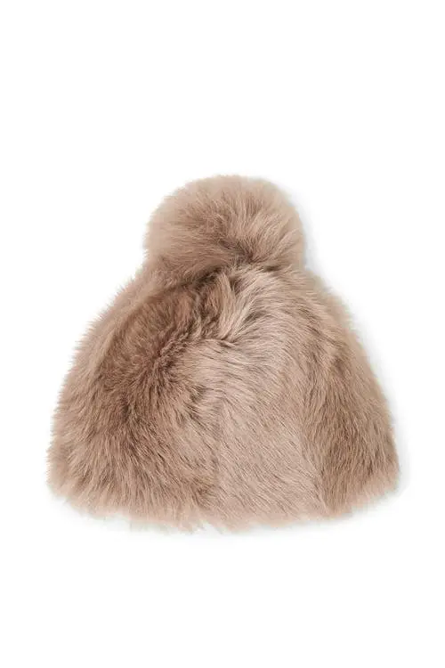 Bogner Aria Lambskin Hat - Hazel