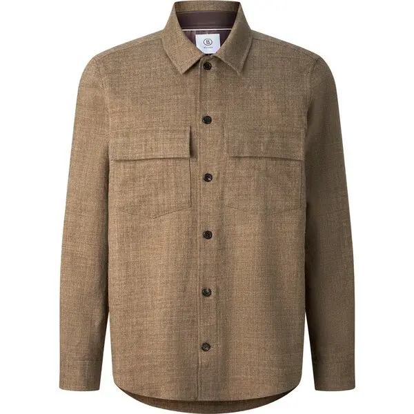 Bogner Heiko Virgin Wool Shirt - Brown
