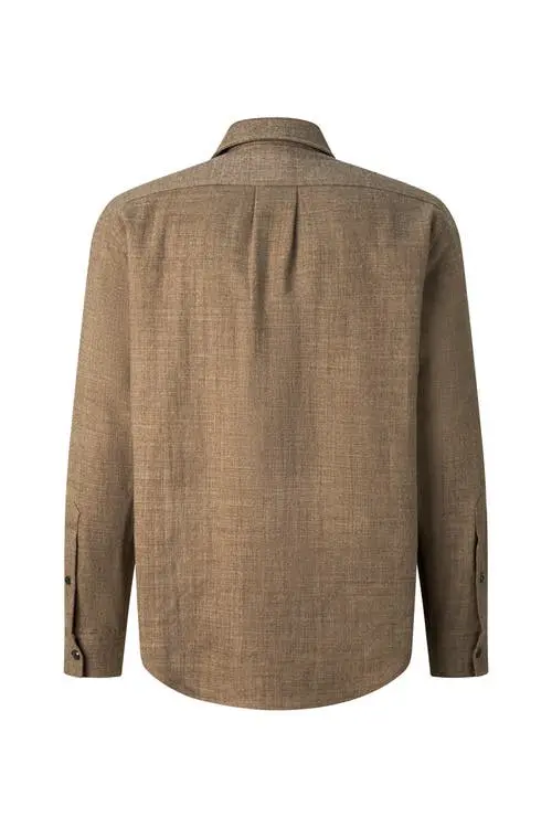 Bogner Heiko Virgin Wool Shirt - Brown