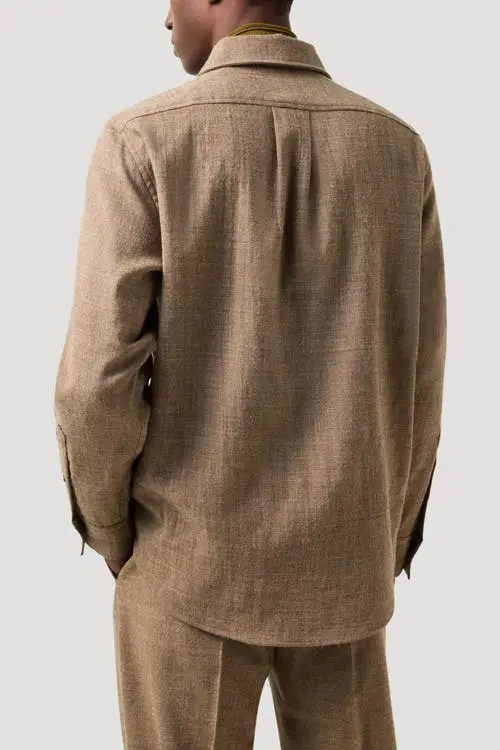Bogner Heiko Virgin Wool Shirt - Brown