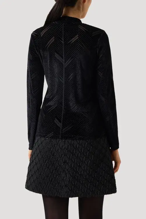 Bogner Cherie Velvet Long-sleeve Top