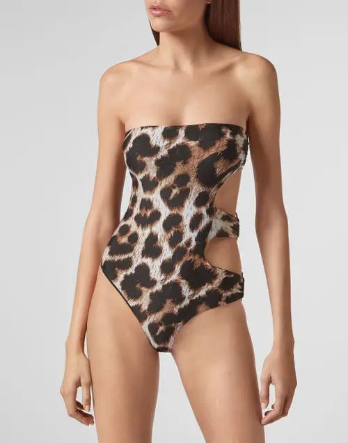Philipp Plein Monokini Original - Leopard