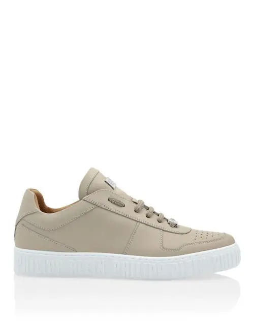 Philipp Plein Leather Lo-top Sneakers King Power - Beige