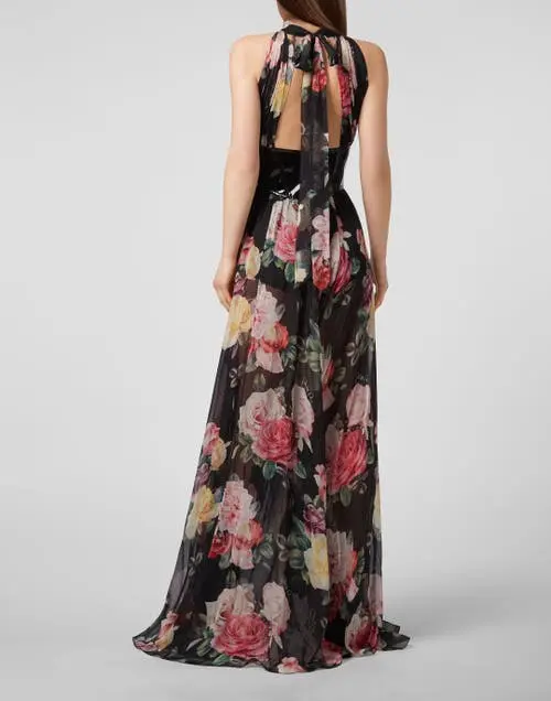 Philipp Plein Long Dress Vittoria Flowers
