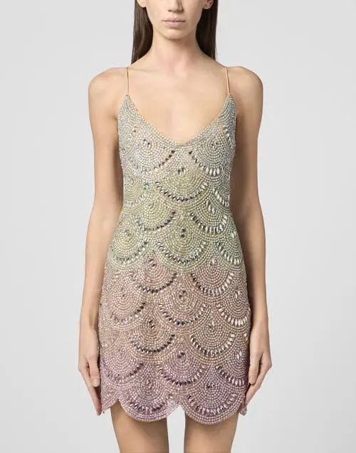 Philipp Plein Mini Dress Waves