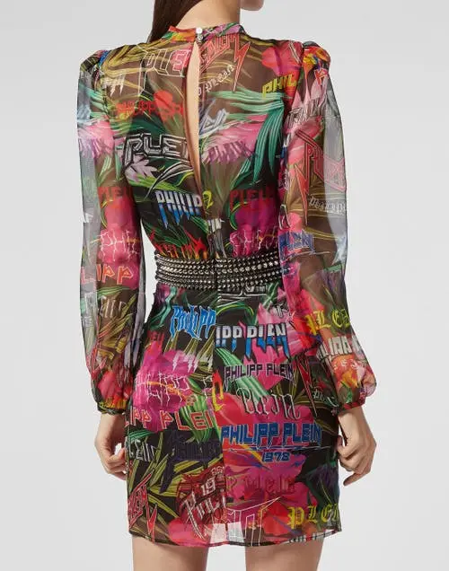 Philipp Plein Short Dress Jungle Rock