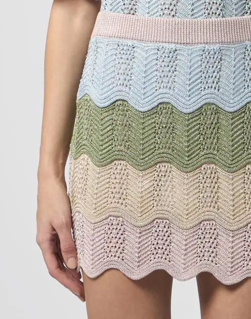 Philipp Plein Mini Skirt Color Wave - Multicolor