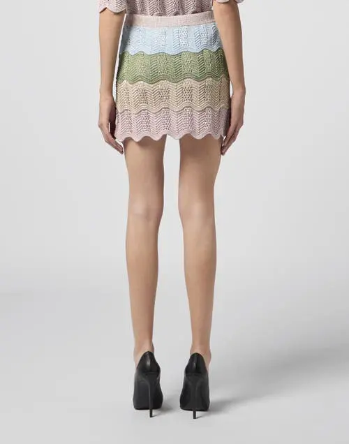 Philipp Plein Mini Skirt Color Wave - Multicolor
