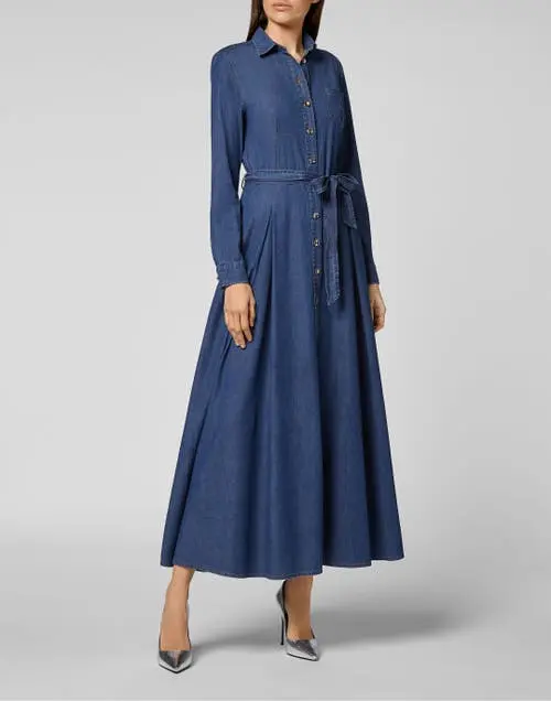 Philipp Plein Denim Dress Shirt