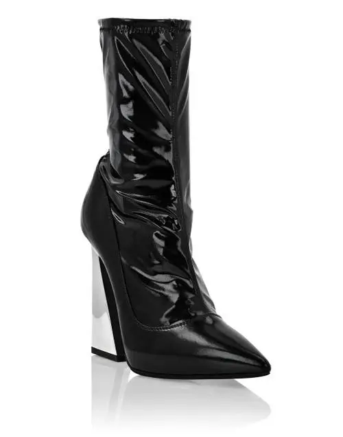 Philipp Plein Naplak Boots High Heels Mid Iconic Plein