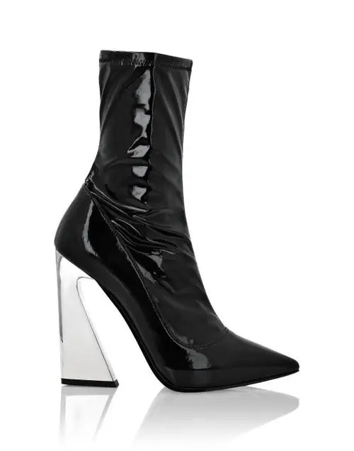 Philipp Plein Naplak Boots High Heels Mid Iconic Plein