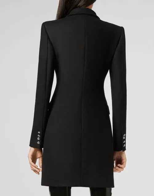 Philipp Plein Coat Long Crystal