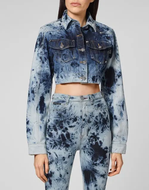 Philipp Plein Denim Jacket Bleached