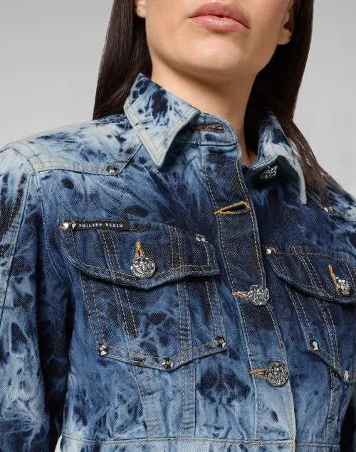Philipp Plein Denim Jacket Bleached