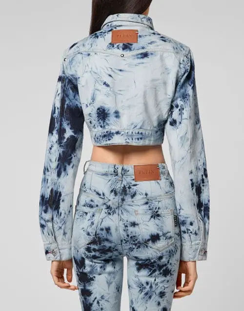 Philipp Plein Denim Jacket Bleached