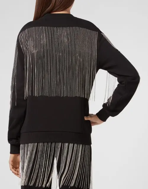Philipp Plein Sweatshirt Ls Fringe