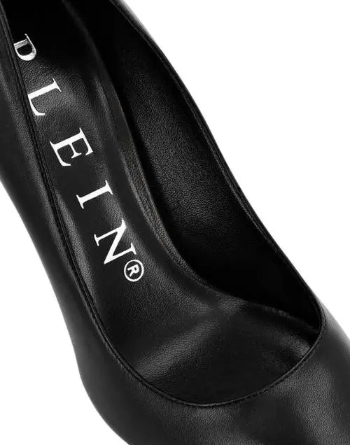 Philipp Plein Decollete Mid Heels Signature - Black