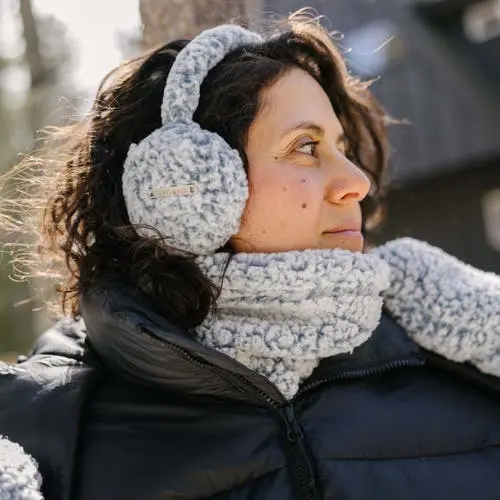 Turtle Fur High Pile Fleece Whiteout Ear Muffs - Natural