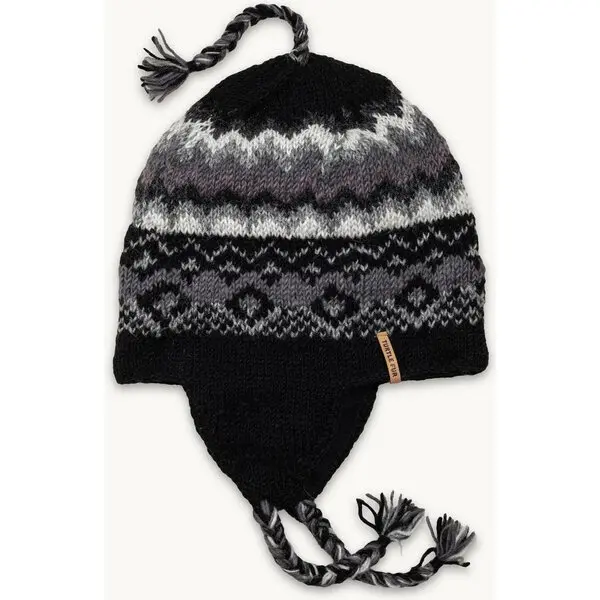 Turtle Fur Charles Wool Beanie - Black