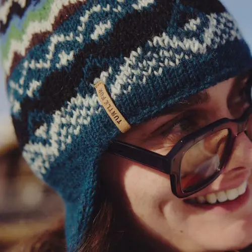 Turtle Fur Charles Wool Beanie - Teal