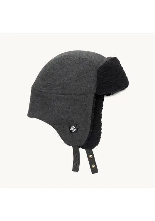 Turtle Fur Luxe Wabasha Trapper With High Pile Fleece - Black