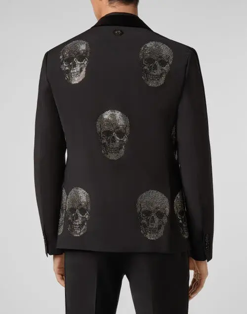 Philipp Plein Blazer Skull Crystal