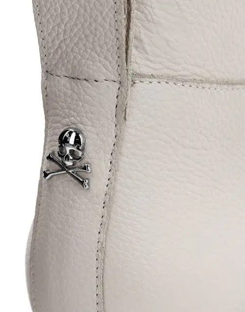 Philipp Plein Leather Boots Lo-heels Mid Monogram