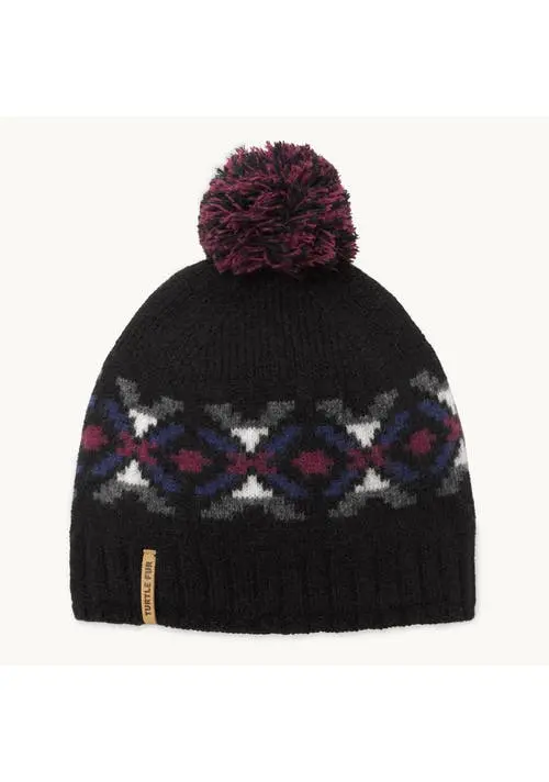 Turtle Fur Yak Wool Sienna Beanie - Black