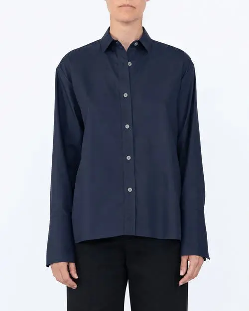 CALLAS MILANO Billie Scarf Back Shirt - Navy/combo