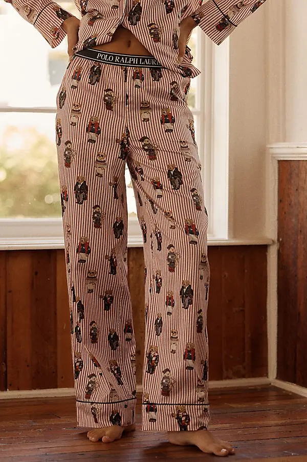 Polo Ralph Lauren 100% Cotton Bear Prt Pajama Set