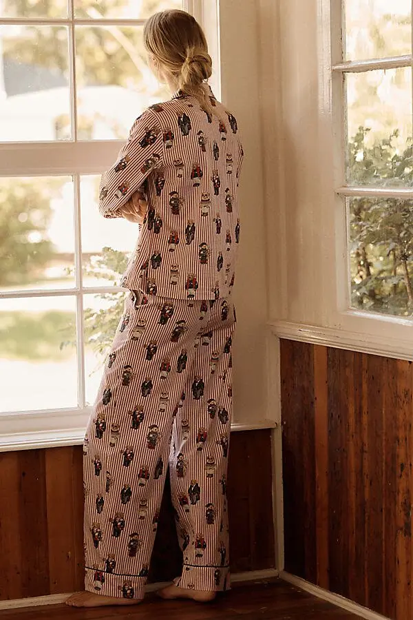 Polo Ralph Lauren 100% Cotton Bear Prt Pajama Set