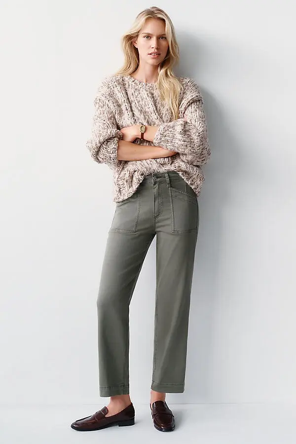 Anthropologie Paige Qucy Mid Rise Relaxed Jeans