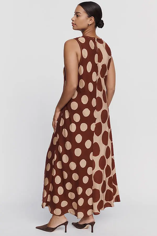 A.REN Merlot Sleeveless Midi Dress