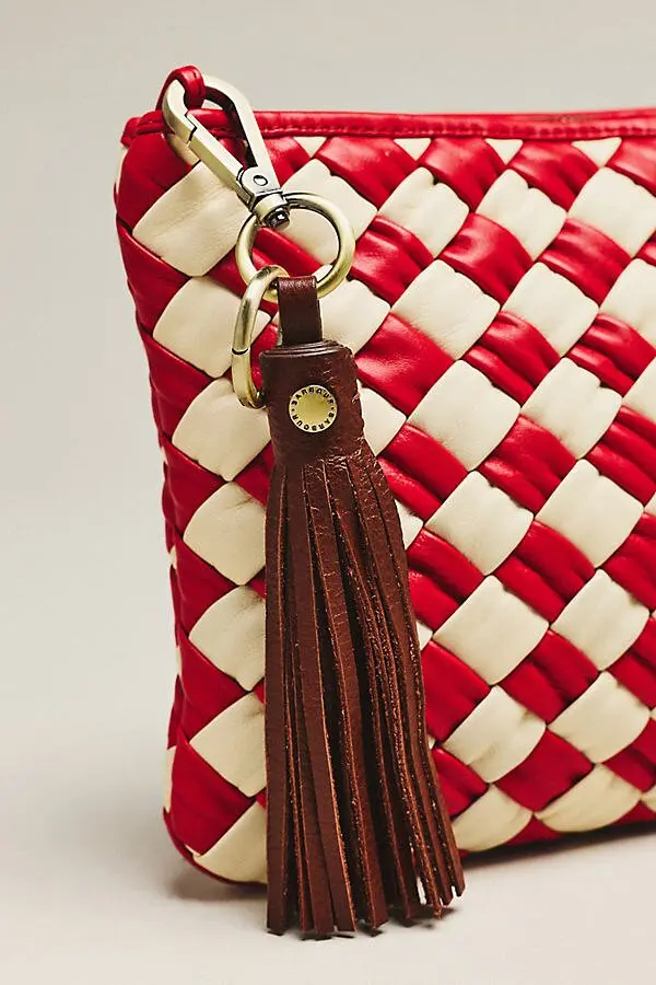 Barbour Tassle Leather Bag Charm - Brown