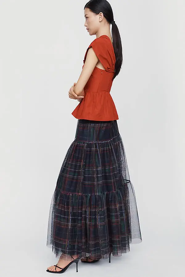 Anthropologie Loverlygrey X Blythe Tulle Maxi Skirt