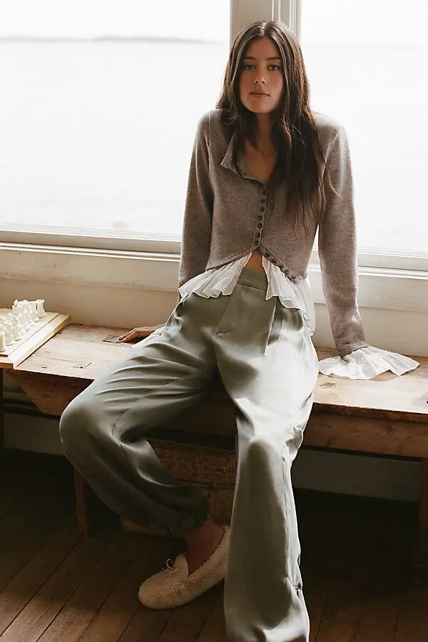 Maeve Utility Trousers Pants - Moss