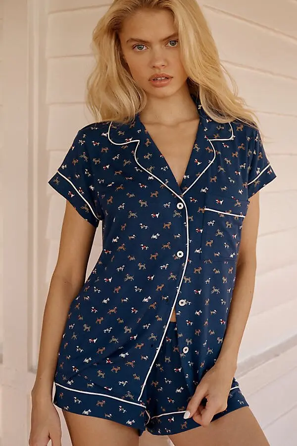 Eberjey Gisele Sleep Set - Navy
