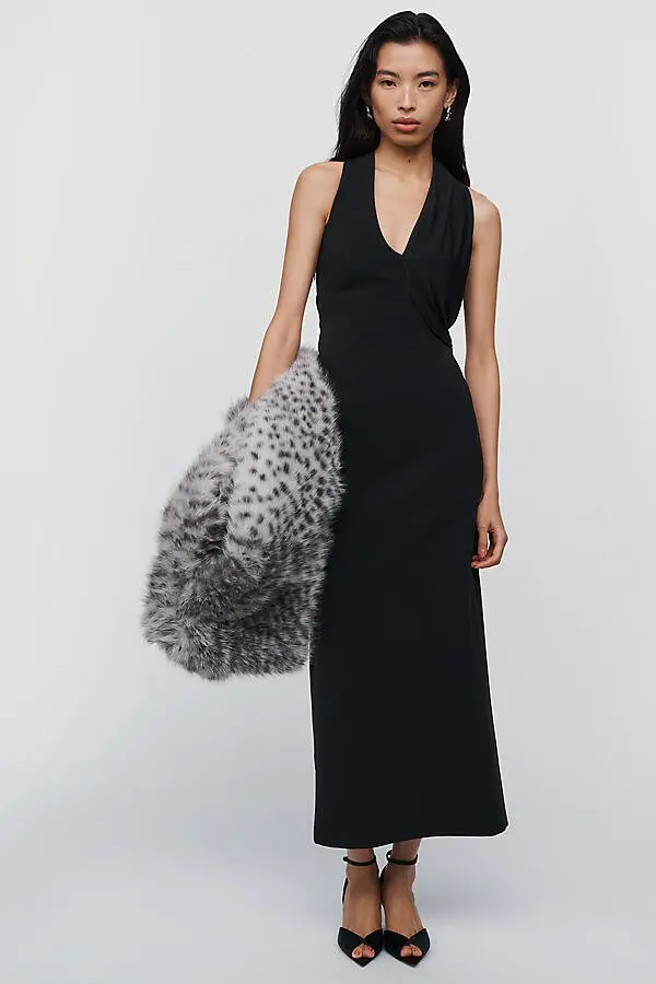 Significant Other Edda Scarf Maxi Dress - Black