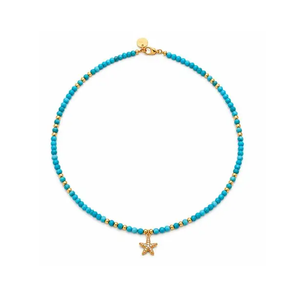 LALINDE Moon Star Necklace - Blue