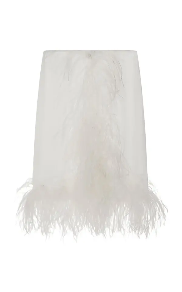 16Arlington Flora Midi Skirt - White