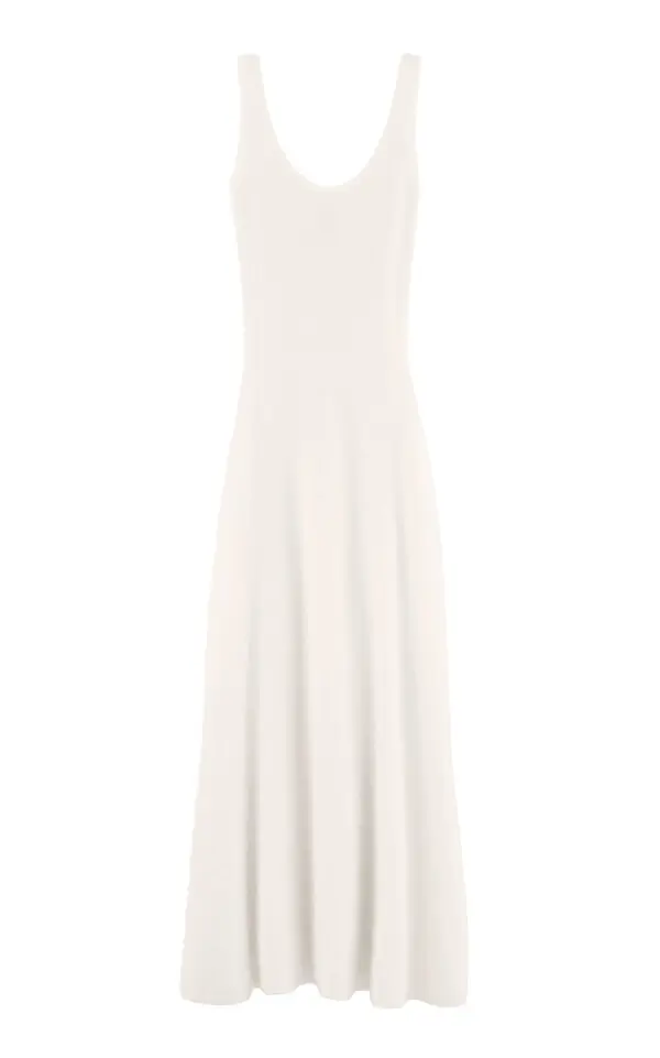 Arakii Exclusive Knitted Poncho Wool-cashmere Maxi Dress
