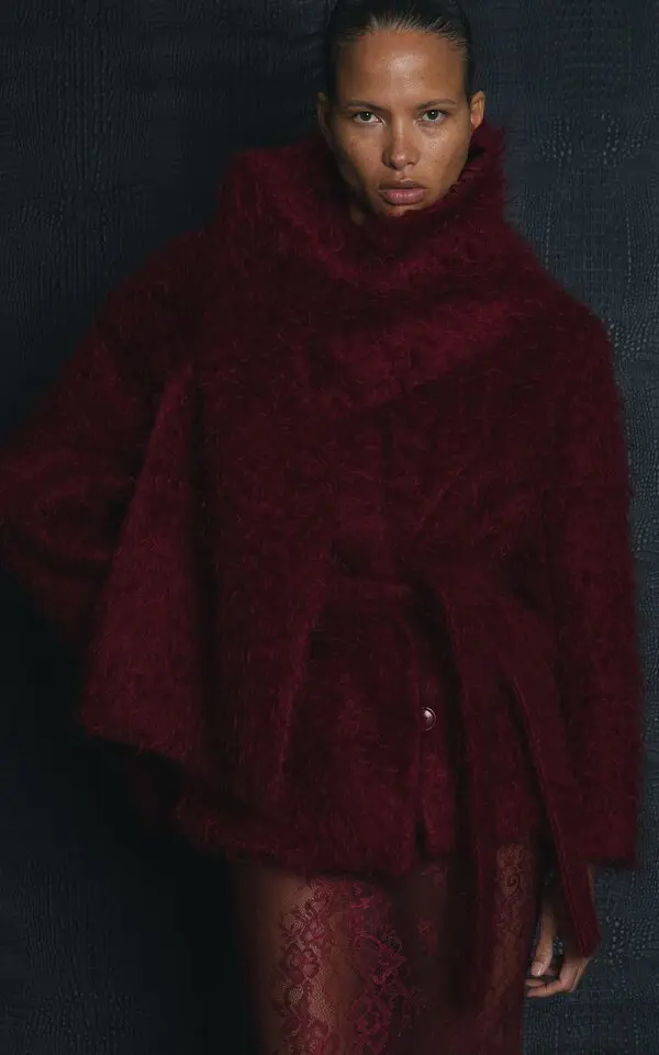 Arakii Exclusive Belted Mohair Jacket