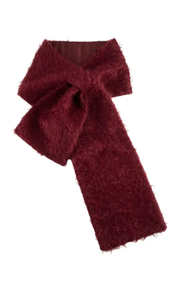 Arakii Exclusive Mohair Scarf - Red