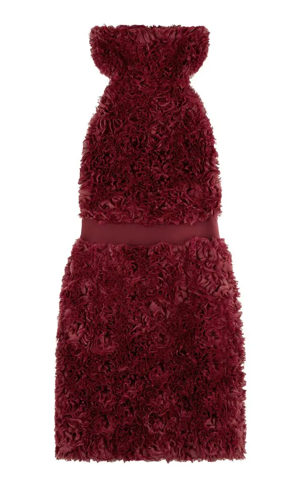 Arakii Exclusive Ruffled Halter Mini Dress