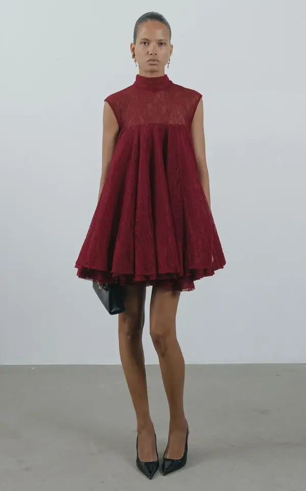 Arakii Exclusive Flared Lace Mini Dress