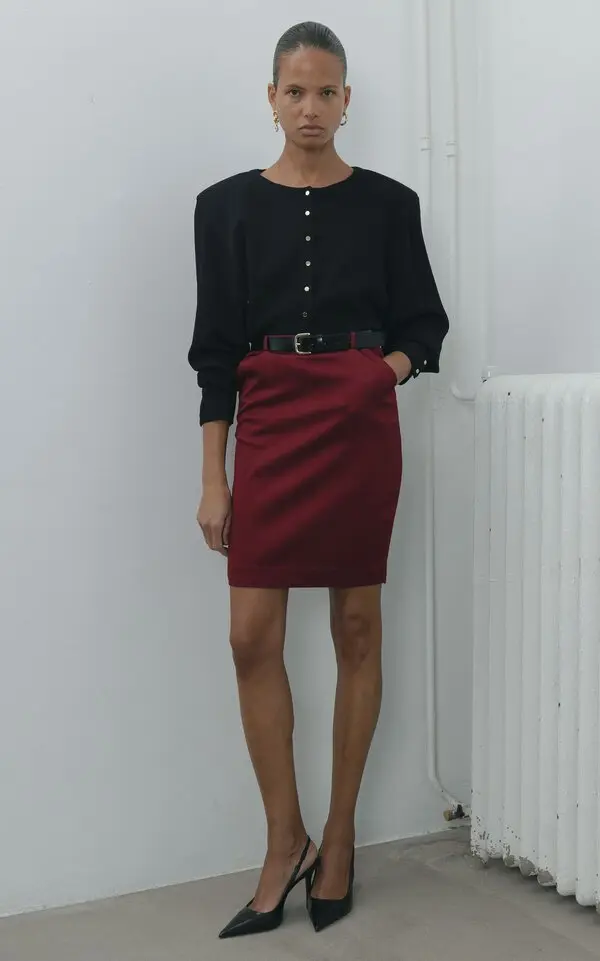Arakii Exclusive High Waist Pencil Midi Skirt